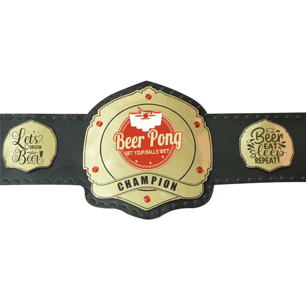 Beer Pong Title Belt – Custom Championship Belts